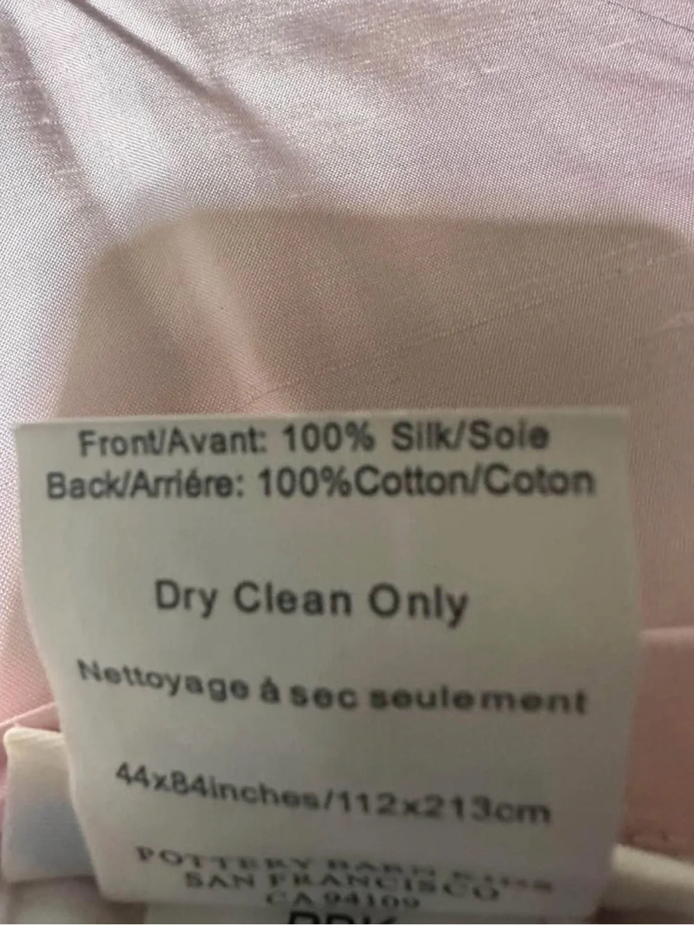 Pottery Barn | Other | Pottery Barn Kids Taw Silk Dupioni Pink Set 2 ...